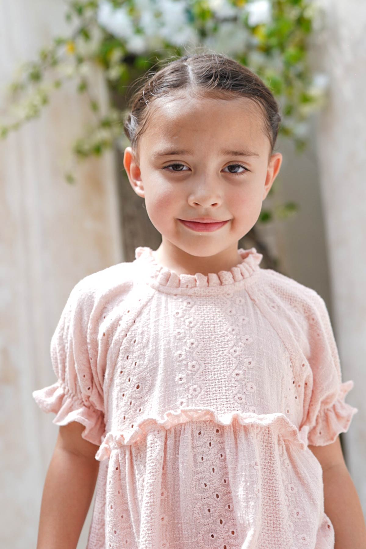 Kaylee Dress Blush | Kiddiposh