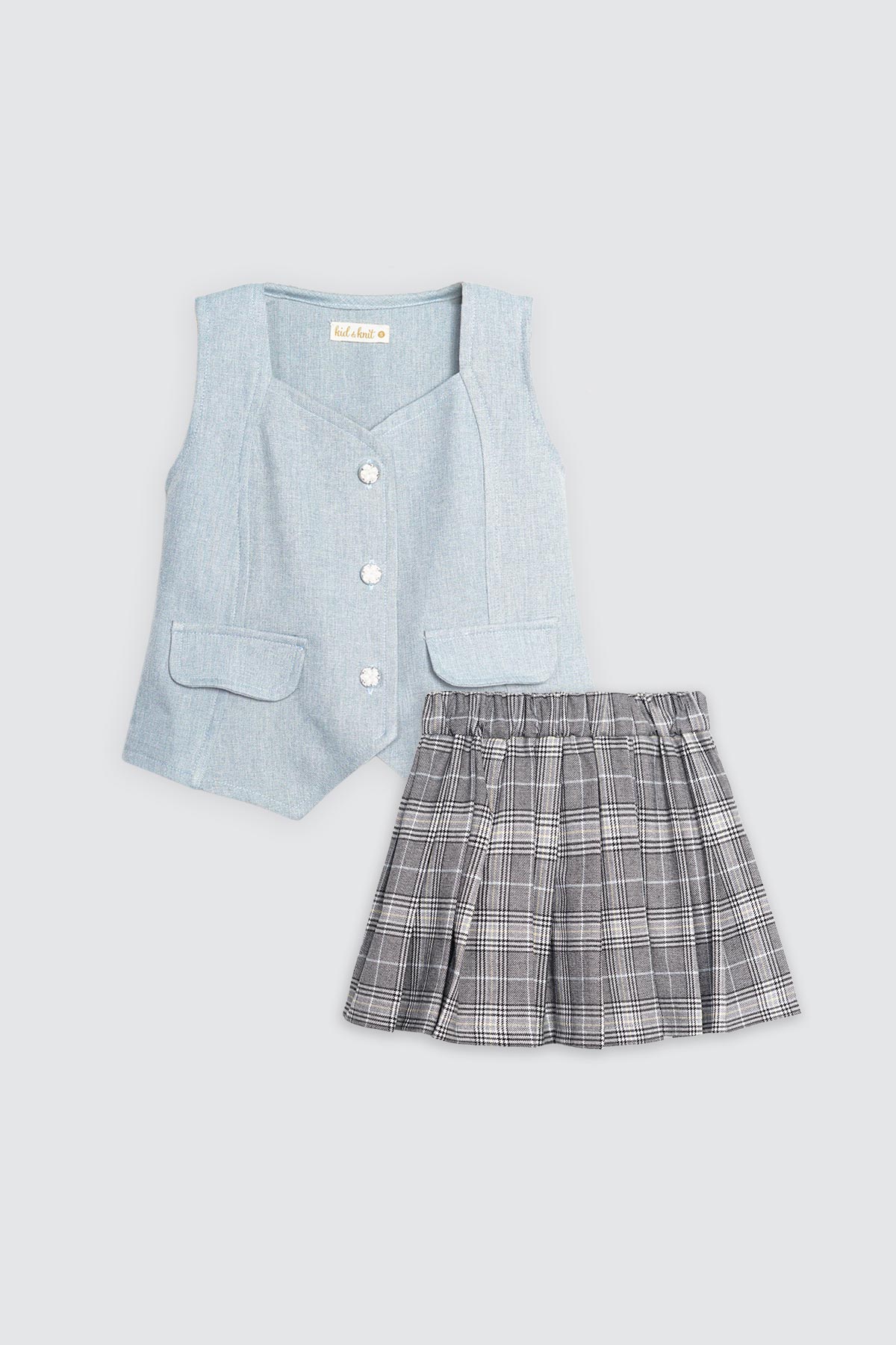 Monique Set Blue | Kiddiposh | Kid & Knit Official