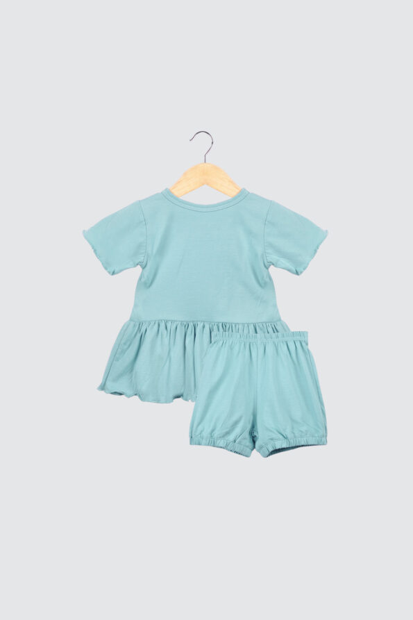 Peplum Set Sky Blue | Kiddiposh