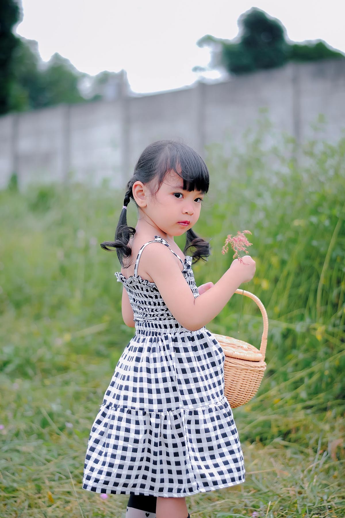 Emma Set Black Gingham | Kiddiposh