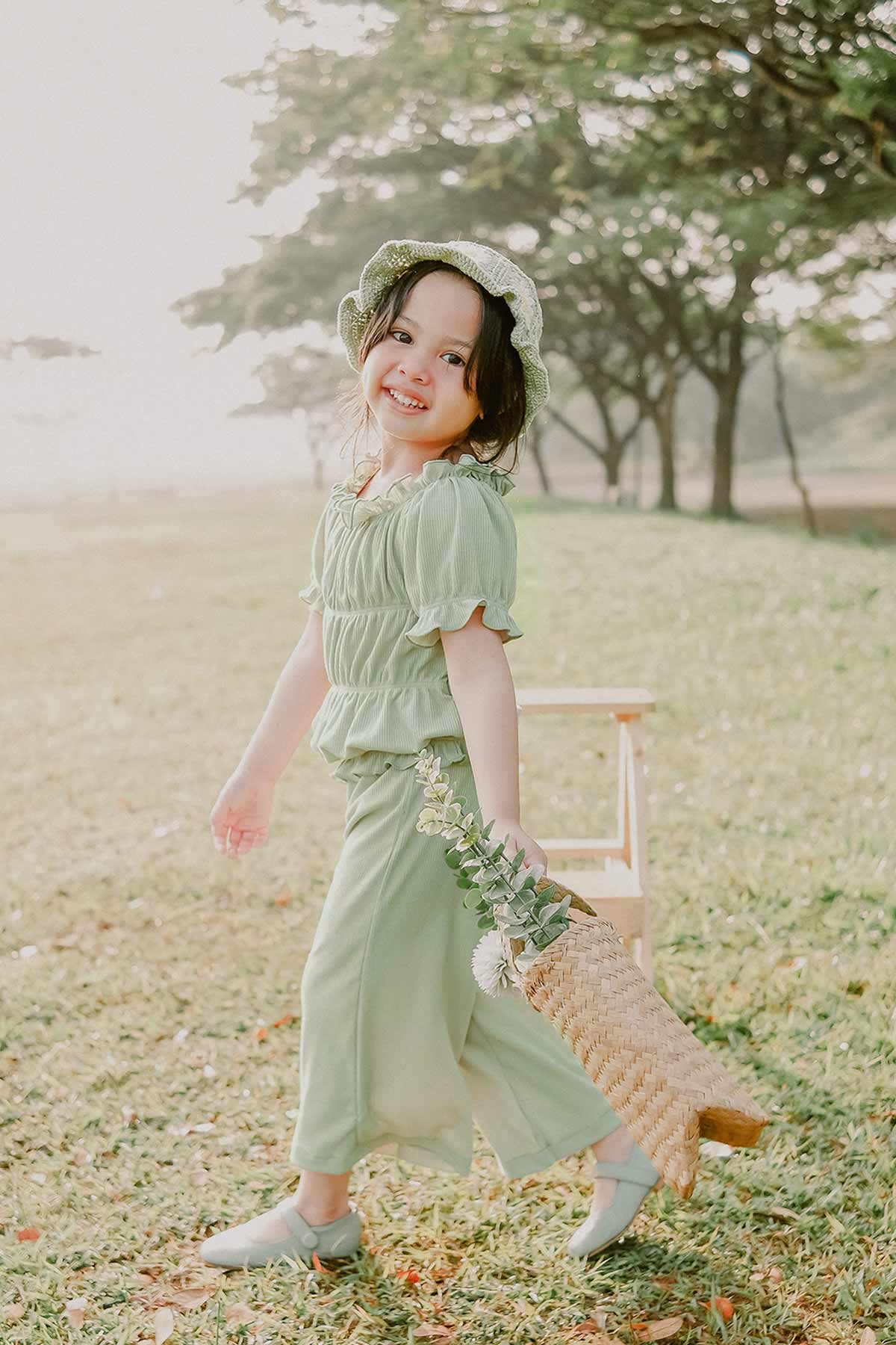 Fanya Set Olive | Kiddiposh