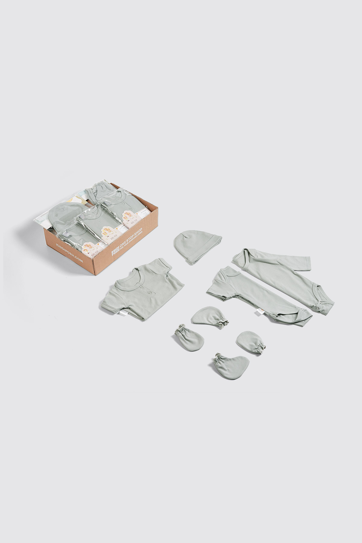 Kikipup Basic Starter Pack Smoke Green (5 pcs) | Kiddiposh