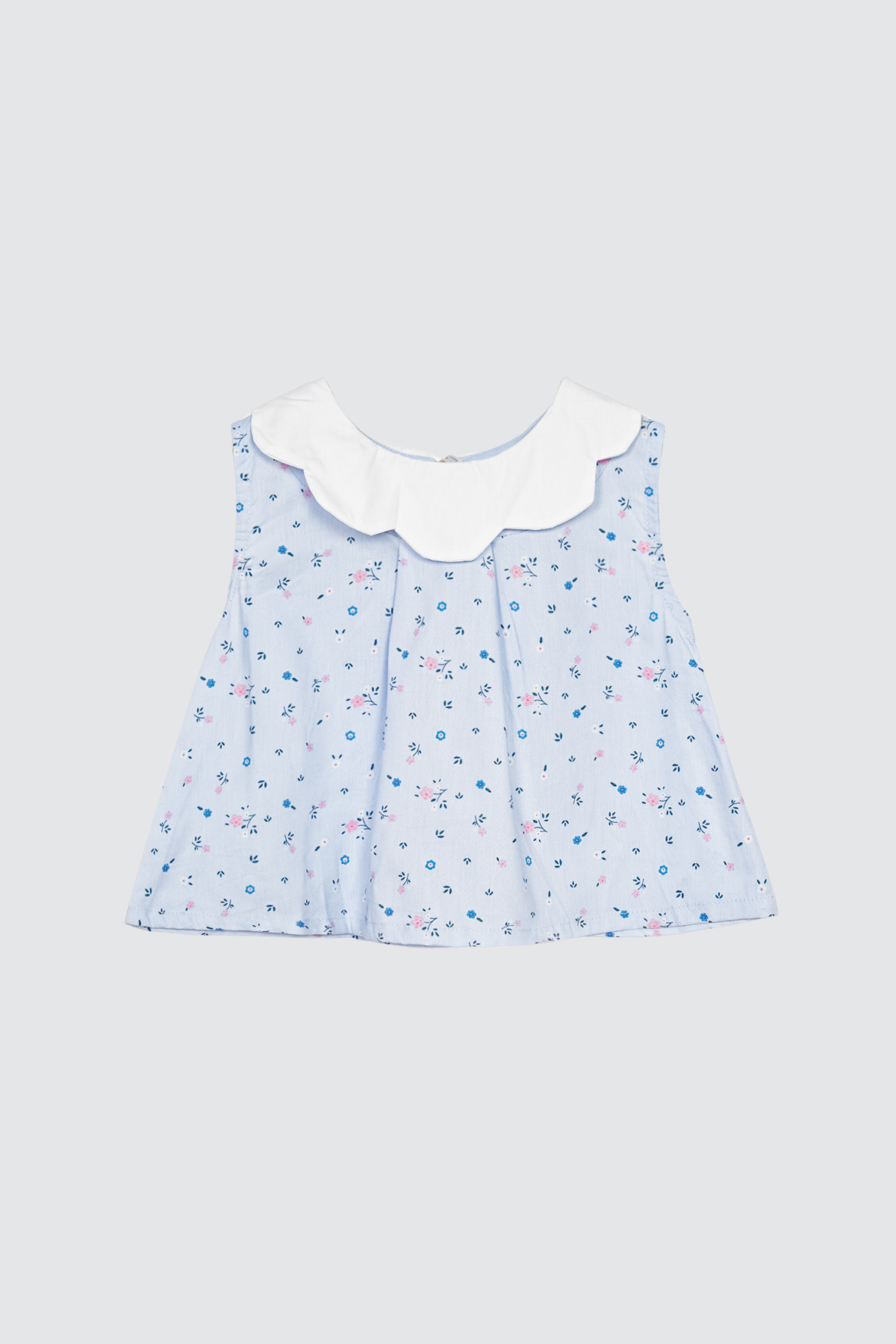 Maurice Top Blue Floral | Kiddiposh | Kid & Knit Official