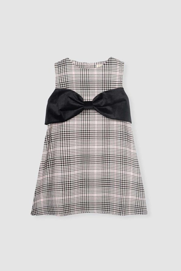 Olivia Big Ribbon Dress | Kiddiposh | Kid & Knit Official