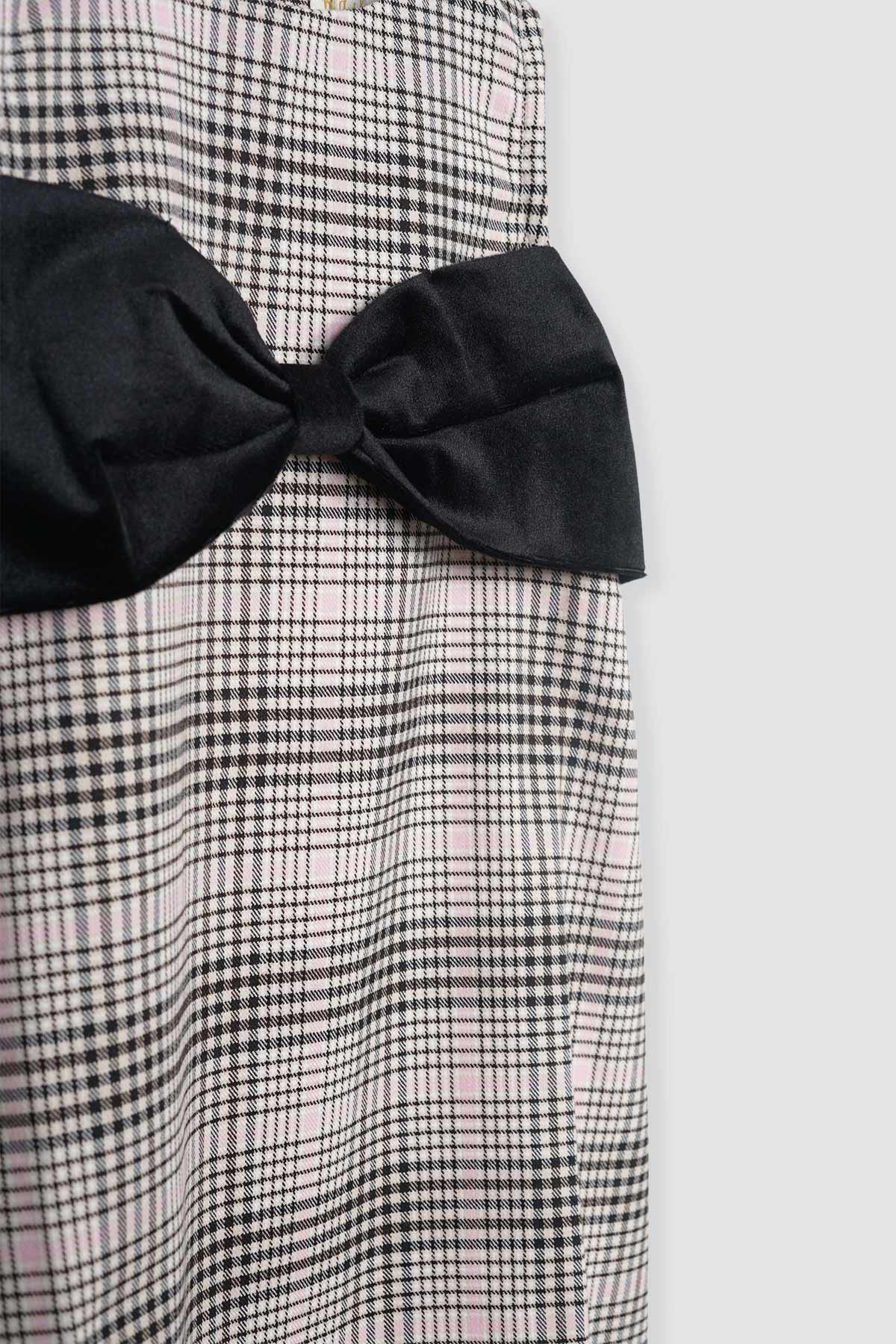 Olivia Big Ribbon Dress | Kiddiposh | Kid & Knit Official